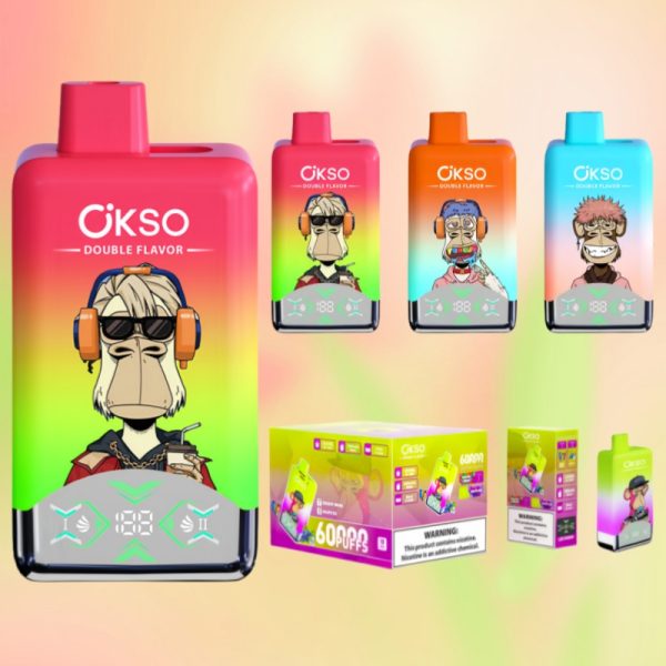 Comprar Vaper OKSO Double Sabor 60k Caladas barato | Precio €13,01 | Para mayoristas